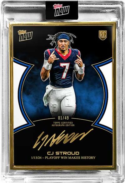 2023 Topps Now CJ Stroud Rookie Campaign Checklist, Box Info