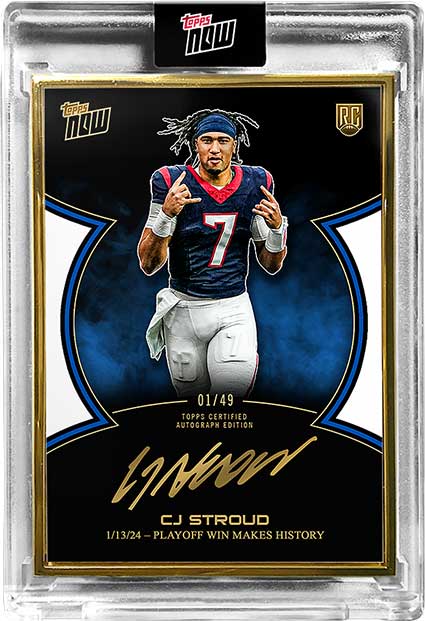 2023 Topps Now CJ Stroud Rookie Campaign Checklist, Box Info