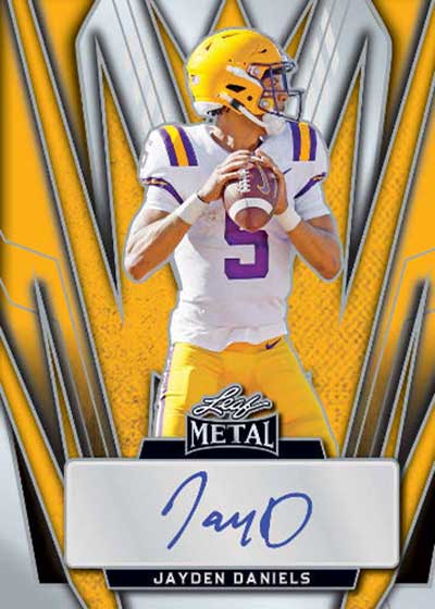 2024 Leaf Metal Football Checklist, Hobby and Jumbo Box Info