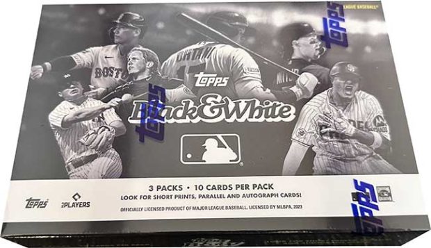 2023 Topps Black and White Baseball Box Break and Review