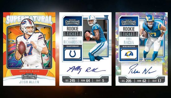 2023 Panini Contenders Football Checklist, Team Sets, Box Info