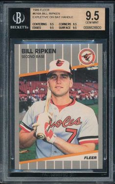 1989 Fleer Bill Ripken F-Face Variations and History