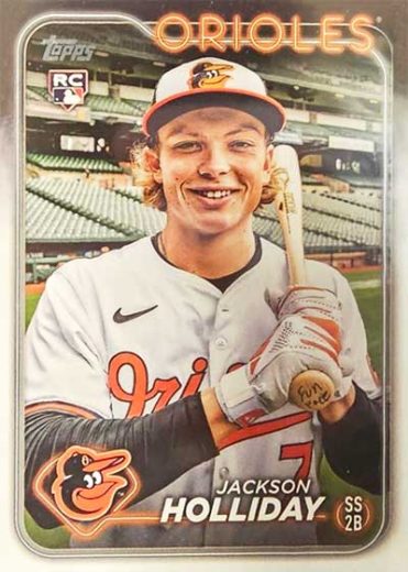 Jackson Holliday Puts on a Fun Face for 2024 Topps Series 2 SP
