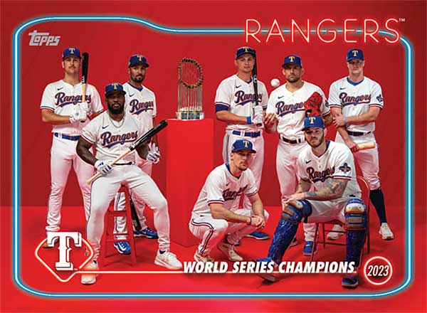 Special 2024 Topps Card for Texas Rangers Theme Night