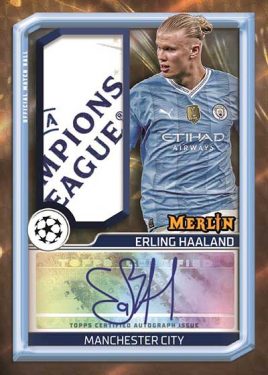 2023-24 Topps Merlin UEFA Club Competitions Checklist, Box Info