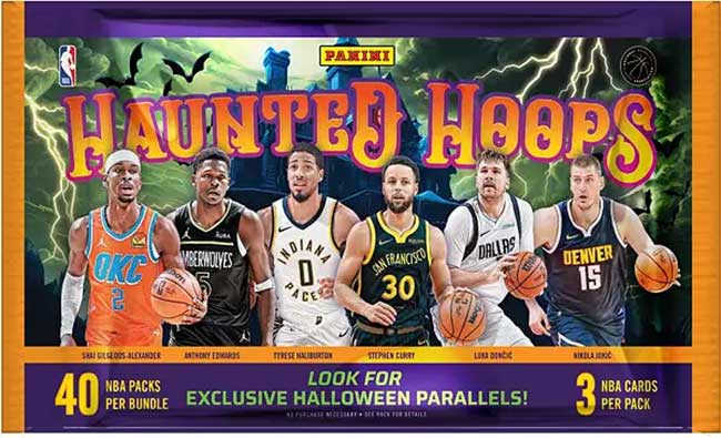 2023-24 Panini Haunted Hoops Checklist, Teams, Pack, Box Info