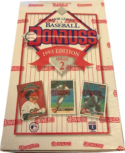 1993 Donruss Series 2 Baseball Box Break, Review, Breakdown