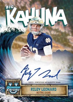 2024 Bowman Chrome University Football Checklist, Box Info