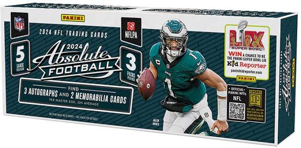 2024 Panini Absolute Football Checklist, Teams, Hobby Box Info