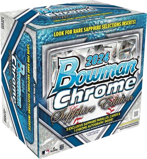 2024 Bowman Chrome Sapphire Baseball Checklist, Box Info