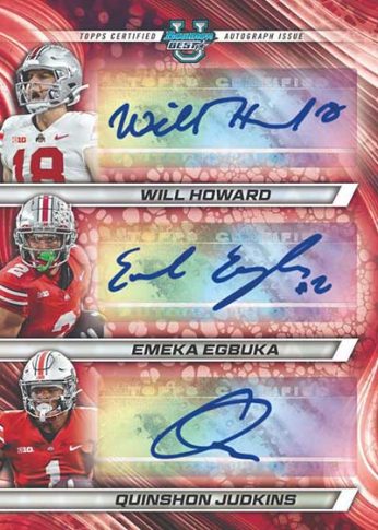 2024 Bowman Best University Football Checklist, Teams, Box Info