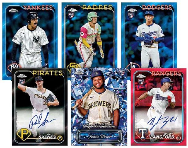 2024 Topps Chrome Sapphire Update Series Baseball Checklist