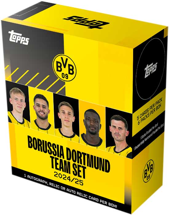 2024-25 Topps Borussia Dortmund Team Set Checklist, Box Info