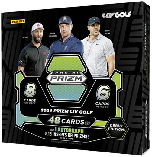 2024 Panini Prizm LIV Golf Checklist, Hobby Box Info, Details