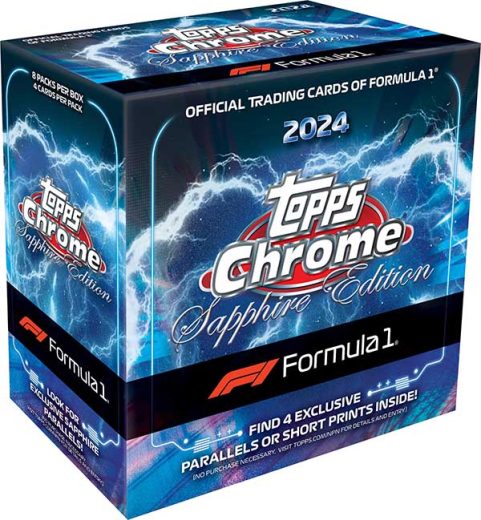 2024 Topps Chrome Sapphire Formula 1 Checklist, Hobby Box Info