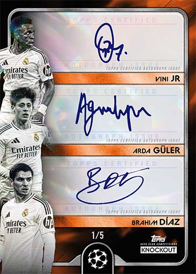2024-25 Topps Knockout UEFA Club Competitions Checklist, Info