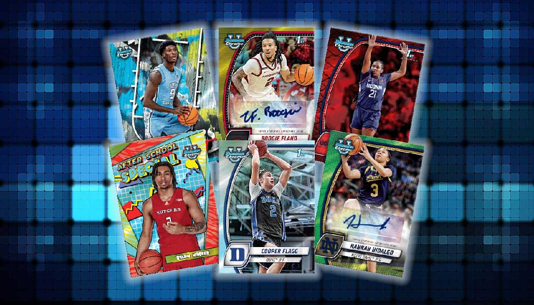 2023-24 Bowman Chrome University Basketball Checklist, Box Info