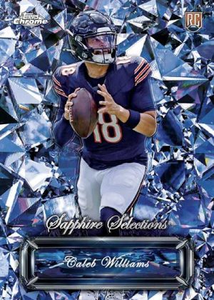 2024 Topps Chrome Sapphire Football Checklist, Teams, Box Info