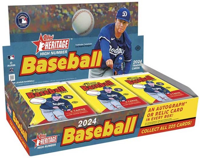 2024 Topps Heritage High Number Baseball Checklist, Box Info