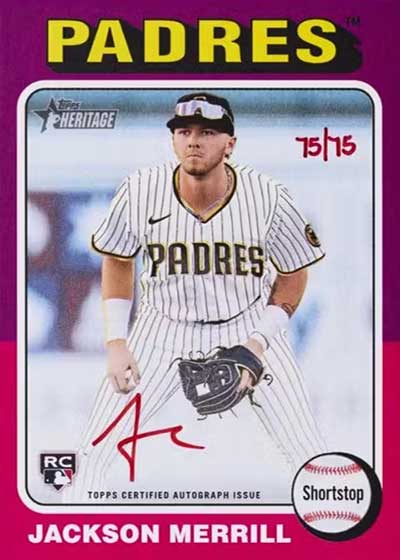 2024 Topps Heritage High Number Baseball Checklist, Box Info