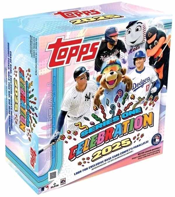 2025 Topps Series 1 Baseball Celebration Mega Box Checklist, Info