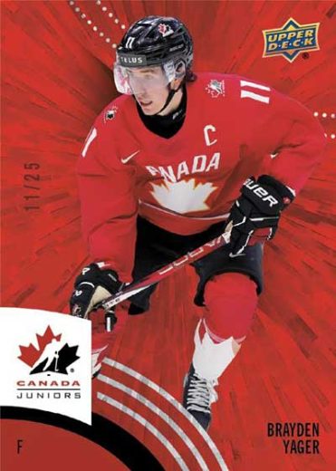 2025 Upper Deck Team Canada Juniors Hockey Checklist, Box Info