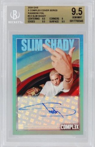 Graded: 2024 GAS x Complex Cover Series Rainbow Foil #C2 Slim Shady ...