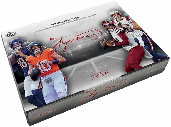 2024 Topps Signature Class Football Checklist, Teams, Box Info