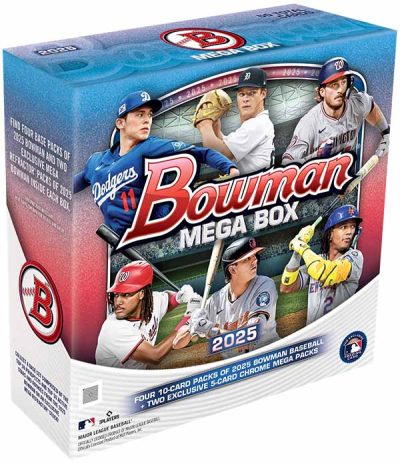 2025 Bowman Mega Box Baseball Checklist, Teams, Box Info