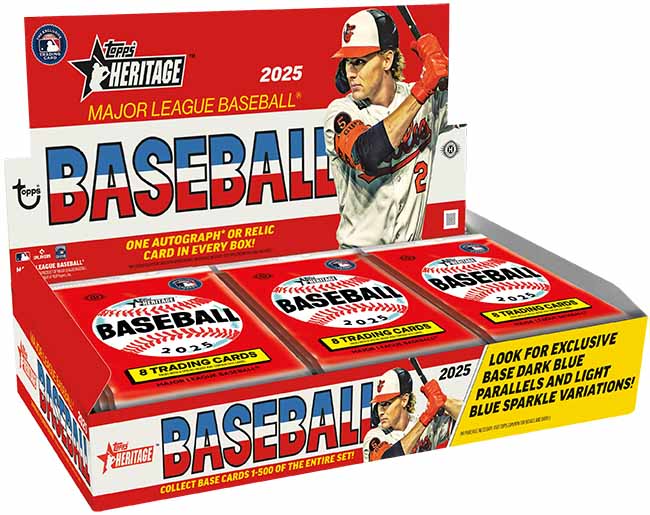 2025 Topps Heritage Baseball Checklist, Box Info, Details