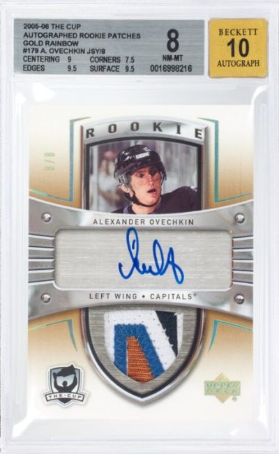 Record Auction Sell for an Alex Ovechkin Auto Rookie Patch Card ...