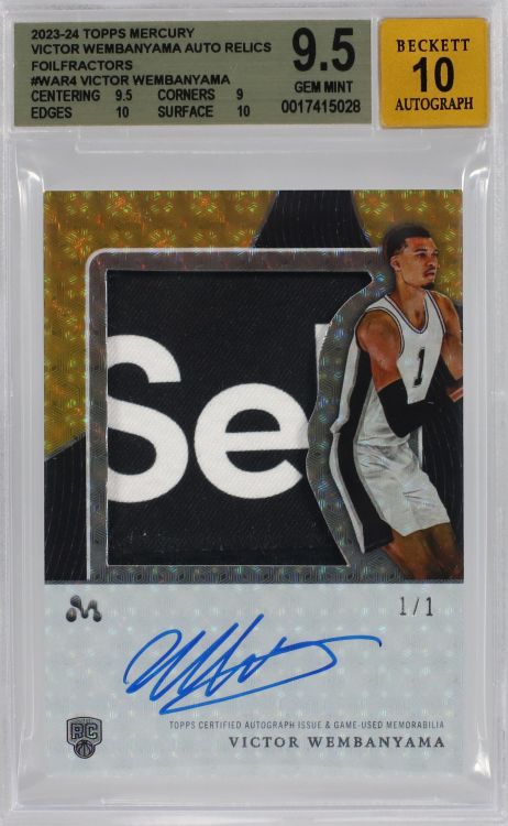 2023-24 Topps Mercury Victor Wembanyama Checklist, Details
