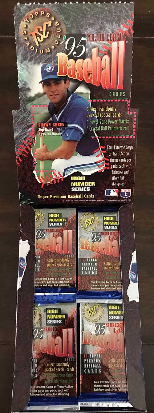 1995 Topps Stadium Club High Series Baseball Box Break, Review
