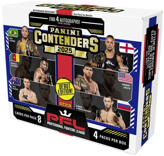 2025 Panini Contenders PFL Checklist, Box Info, Release Date