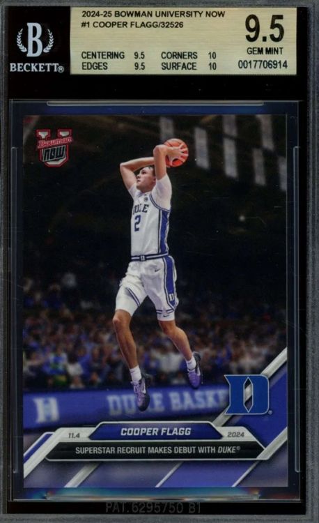 Cooper Flagg Cards Selling Fast after Mavericks Land Top Pick in NBA ...