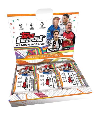 2024-25 Topps Finest UEFA Club Competitions Checklist, Box Info