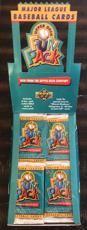 CHEAP WAX WEDNESDAY BOX BREAKS: 1993 UPPER DECK FUN PACK BASEBALL ...