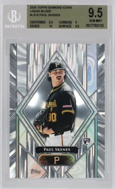 Value Rising on Graded Paul Skenes 2024 Topps Diamond Icons Liquid ...