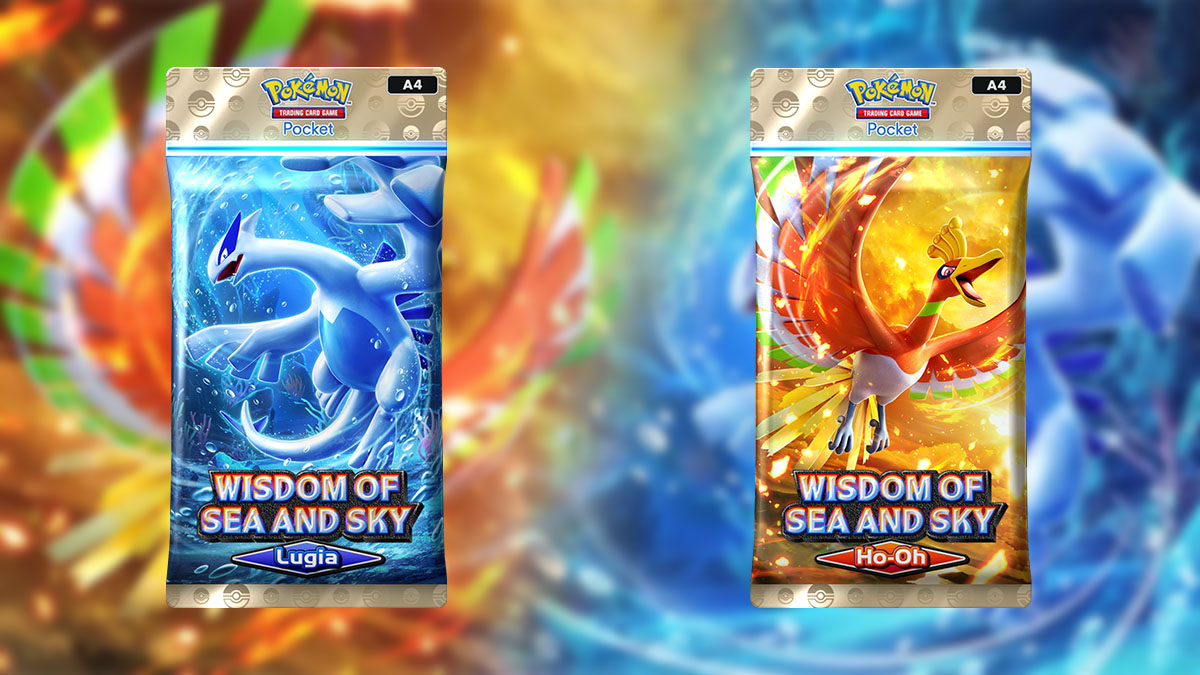 Pokemon TCG Pocket Wisdom of Sea and Sky Exclusives: Ho-Oh and Lugia ...