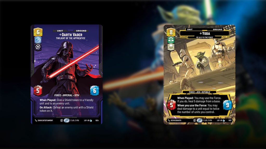Star Wars: Unlimited Legends of the Force Checklist Full Set 5 Card ...