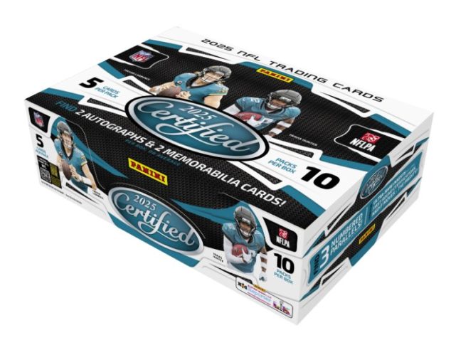 2025 Panini Certified Football Checklist, Team Set Lists, Box Info