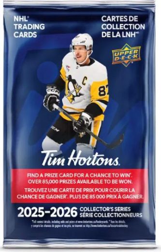 2025-26 Upper Deck Tim Hortons Hockey Checklist, Odds