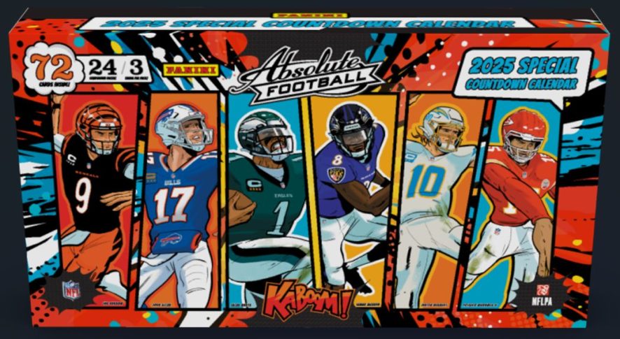 2023 Panini Absolute Football Checklist, Team Set Lists, Box Info