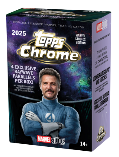 2025 Topps Marvel Studios Chrome Checklist, Box Info, Details