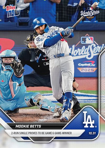 2025 Topps Now Baseball World Series Checklist, Parallel Info