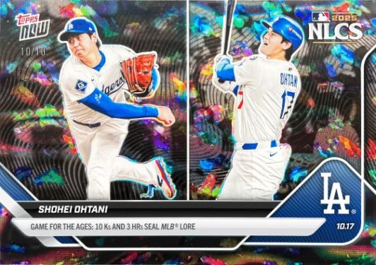 Shohei Ohtani's Topps Now Opal Chrome Design Revealed