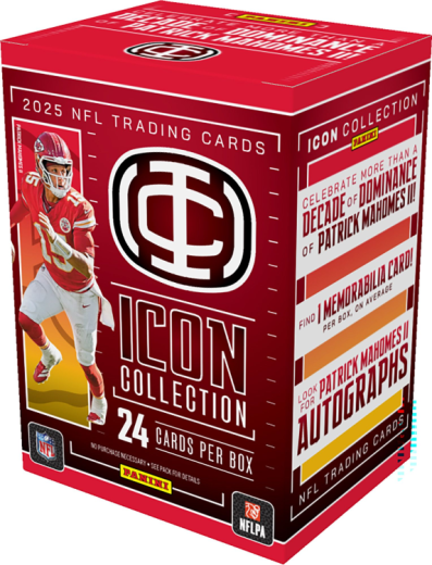 2025 Panini Patrick Mahomes Icons Collection Checklist, Box Info