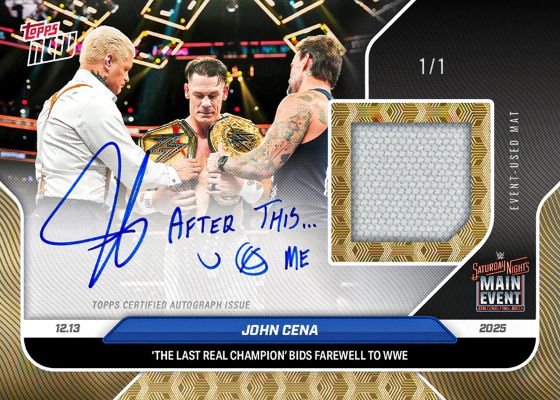 Topps Now Tribute to John Cena Includes Autographs, SSPs