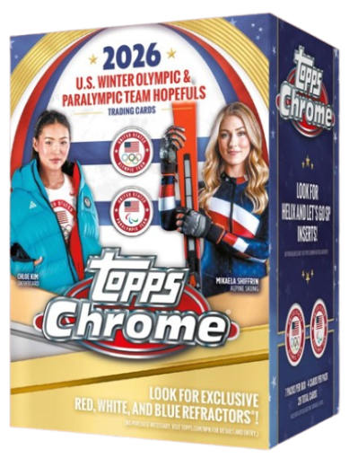 2026 Topps Chrome US Olympic Checklist, Box Info, Release Date