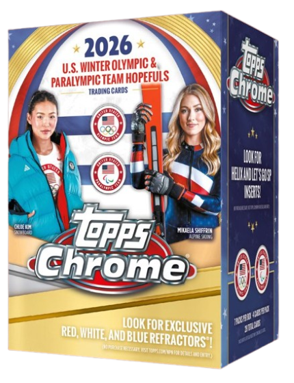2026 Topps Chrome US Olympic Checklist, Box Info, Release Date